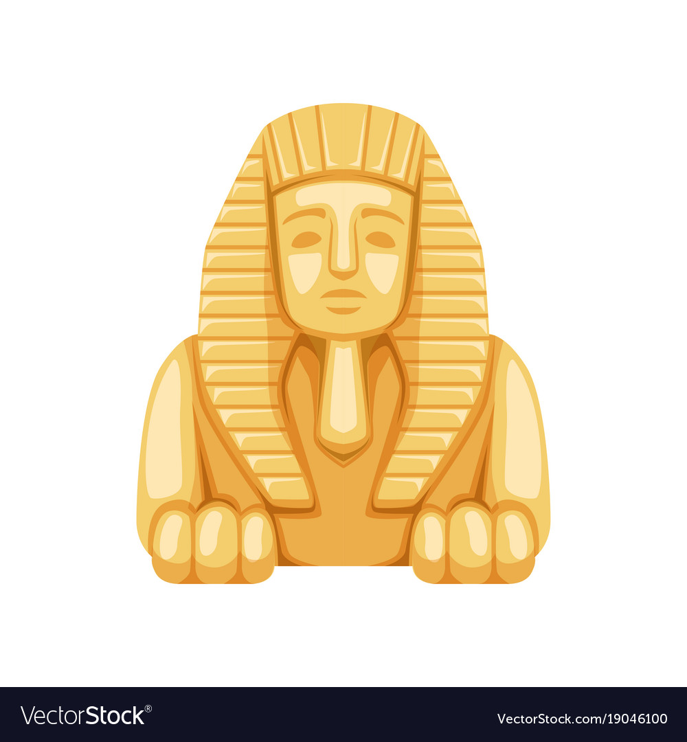 Egyptian sphinx statue symbol ancient egypt Vector Image