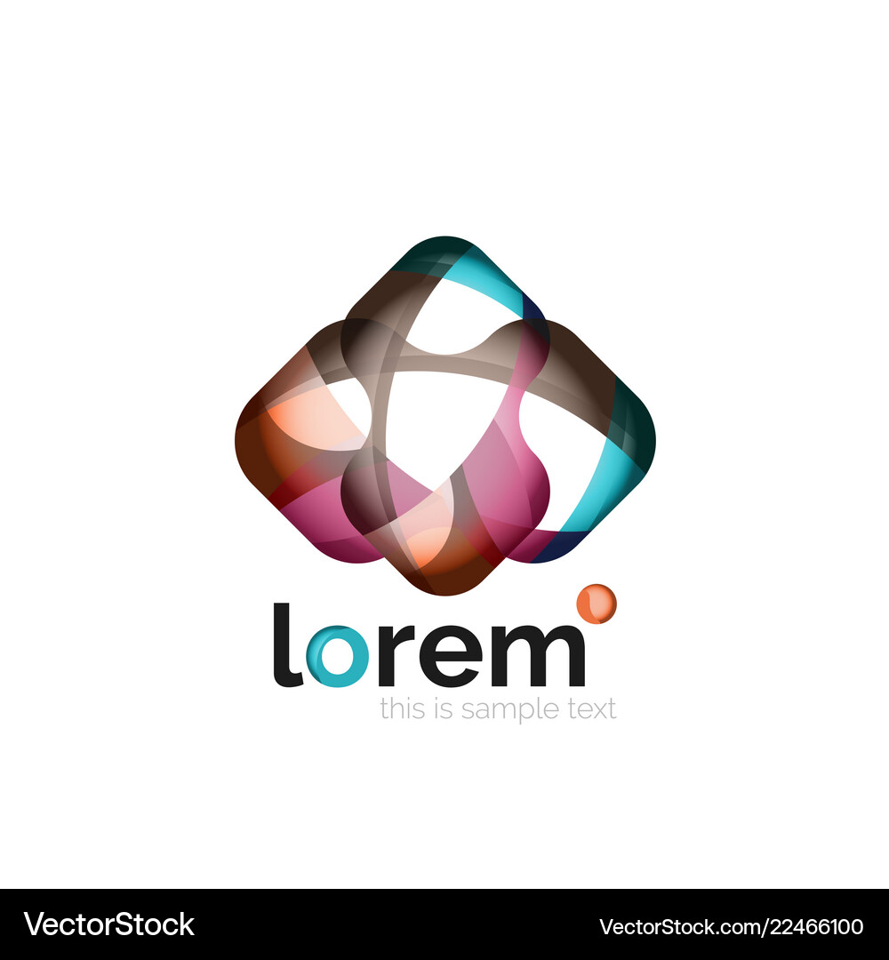 Geometric convergence business icon Royalty Free Vector