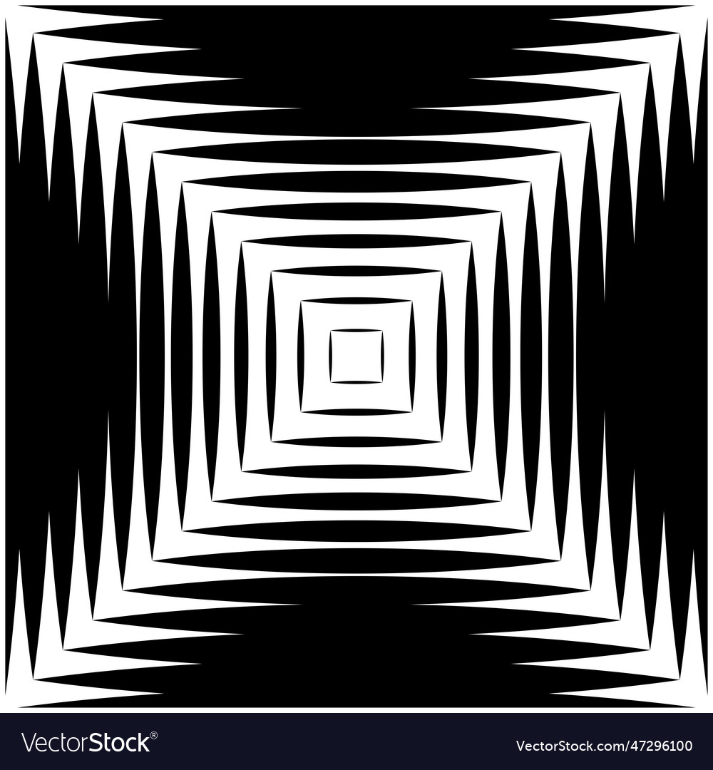 Hypnotic geometric repeated pattern Royalty Free Vector