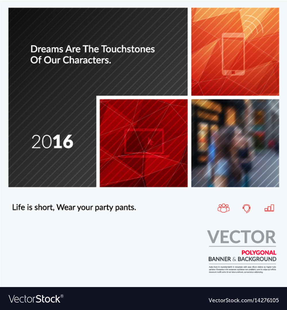 Business design elements for graphic layout Vector Image