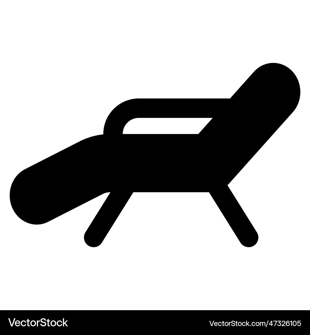 Chaise lounge a chair-shaped upholstered sofa Vector Image