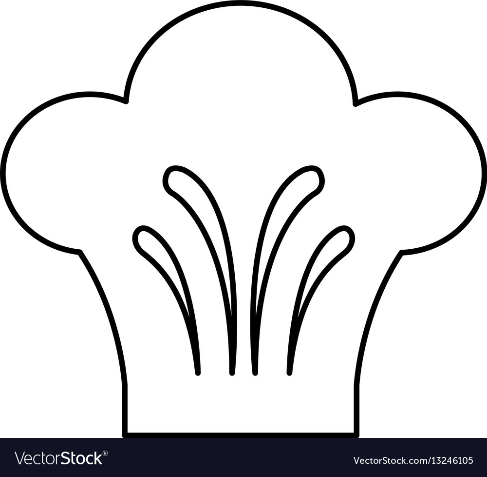 Chef hat isolated icon Royalty Free Vector Image