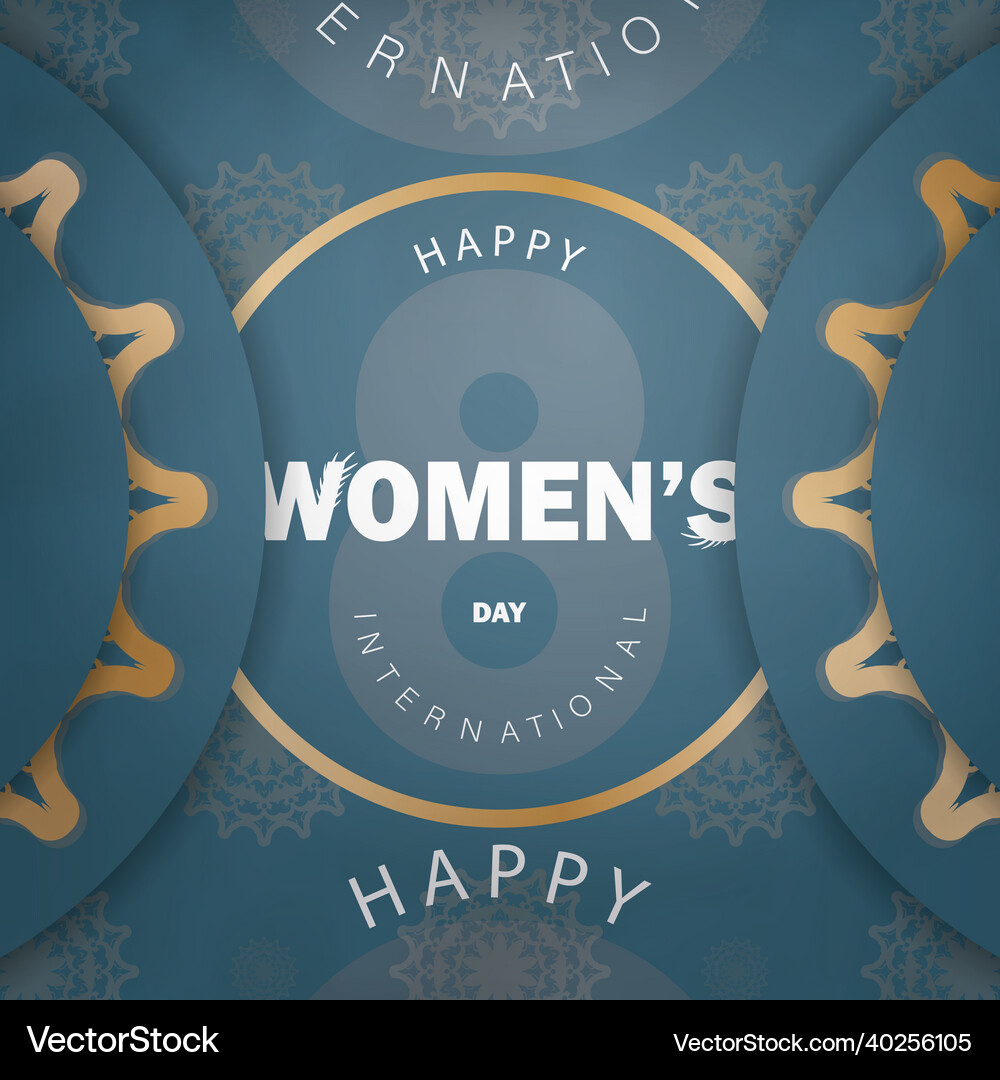 Greeting flyer template 8 march international Vector Image