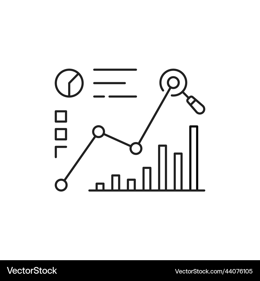 Kpi metric icon or data analysis for business Vector Image