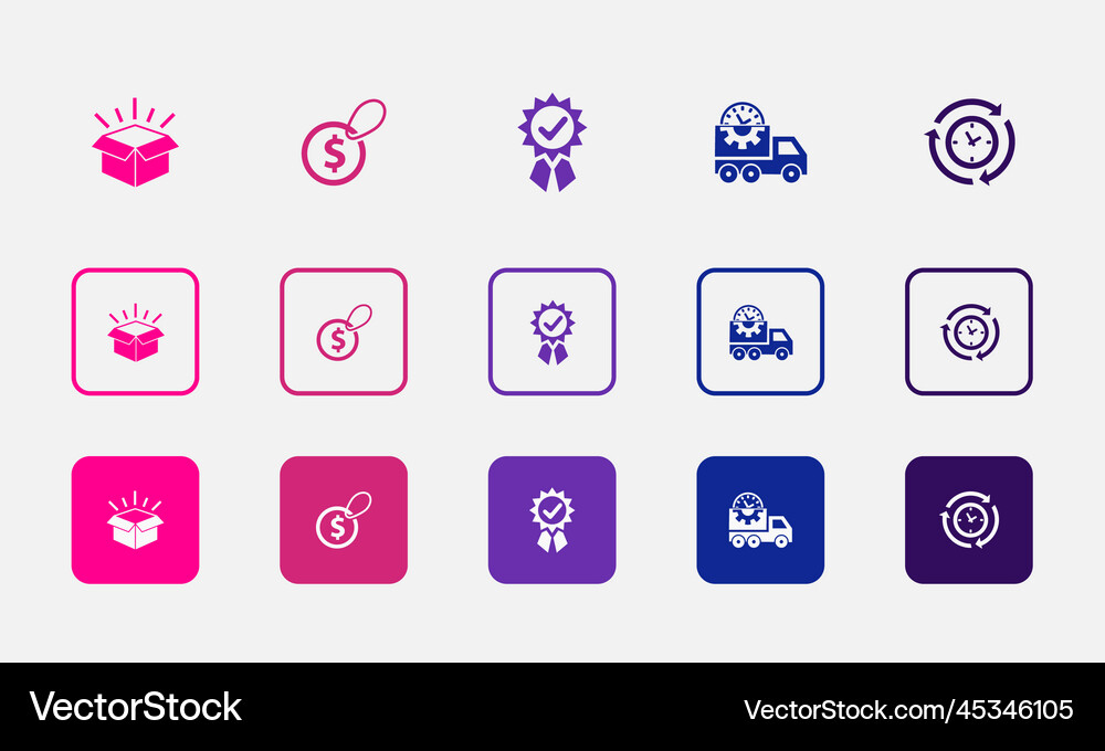 Product price quality delivery efficiency Vector Image