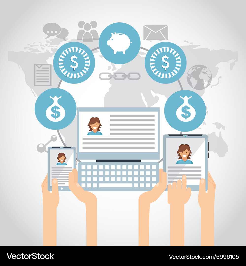 Social media marketing Royalty Free Vector Image