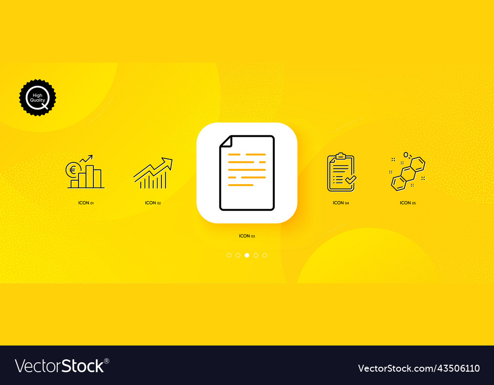 Approved checklist demand curve and document Vector Image