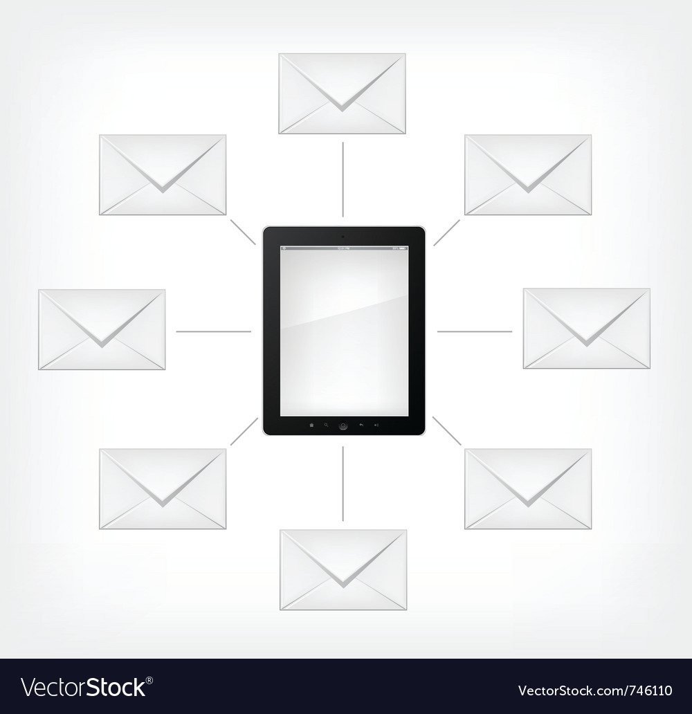 Set tablet pc Royalty Free Vector Image - VectorStock