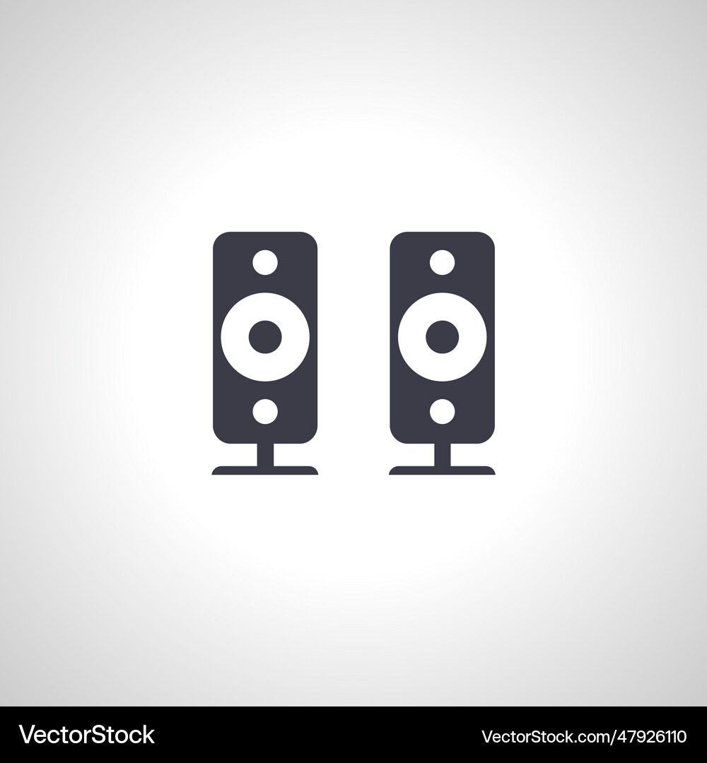 Sound speakers icon speaker Royalty Free Vector Image
