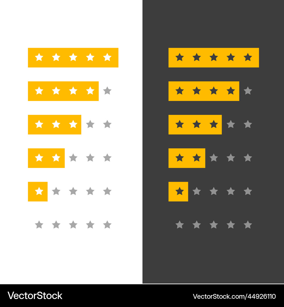 Star rating icon for website or app Royalty Free Vector