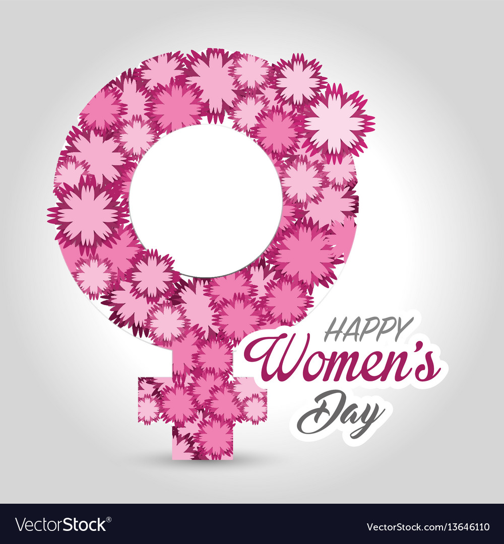 Women day card icon Royalty Free Vector Image - VectorStock Women day card icon Royalty Free Vector Image - VectorStock