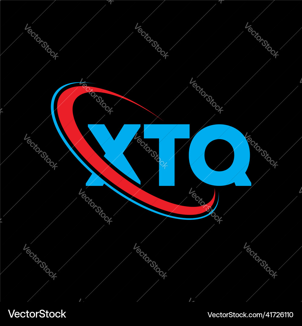 Xtq logo letter letter logo design Royalty Free Vector Image