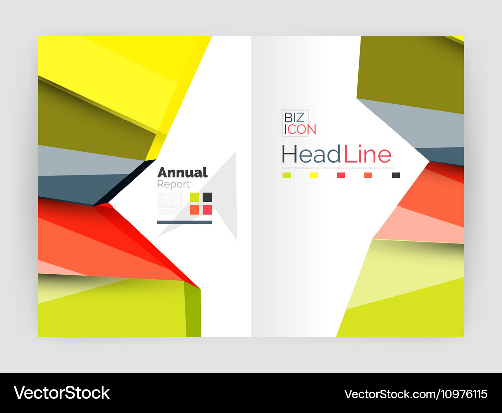 Business annual report abstract backgrounds Vector Image