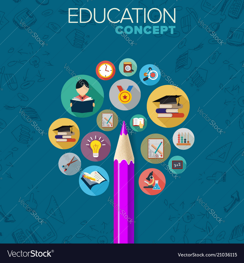 Education concept learning and study Royalty Free Vector