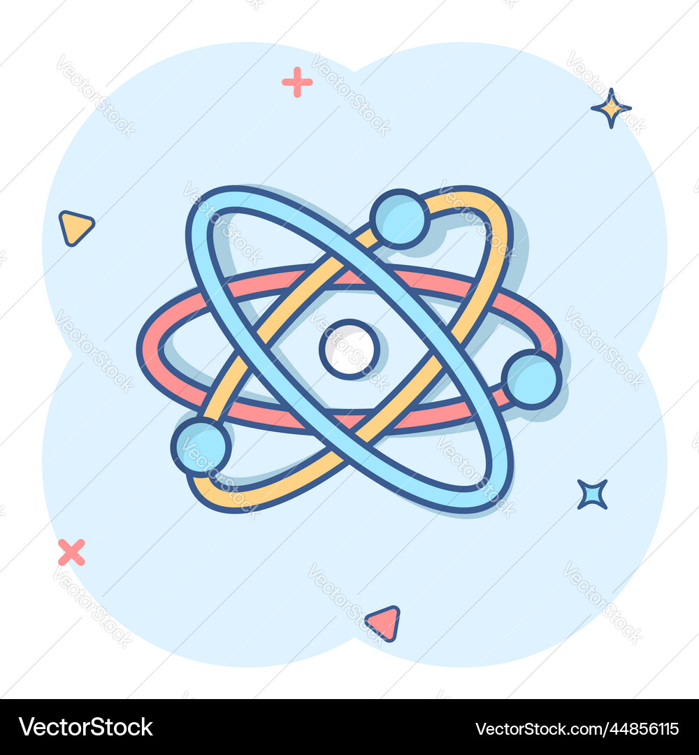 Science icon in comic style dna cell cartoon Vector Image
