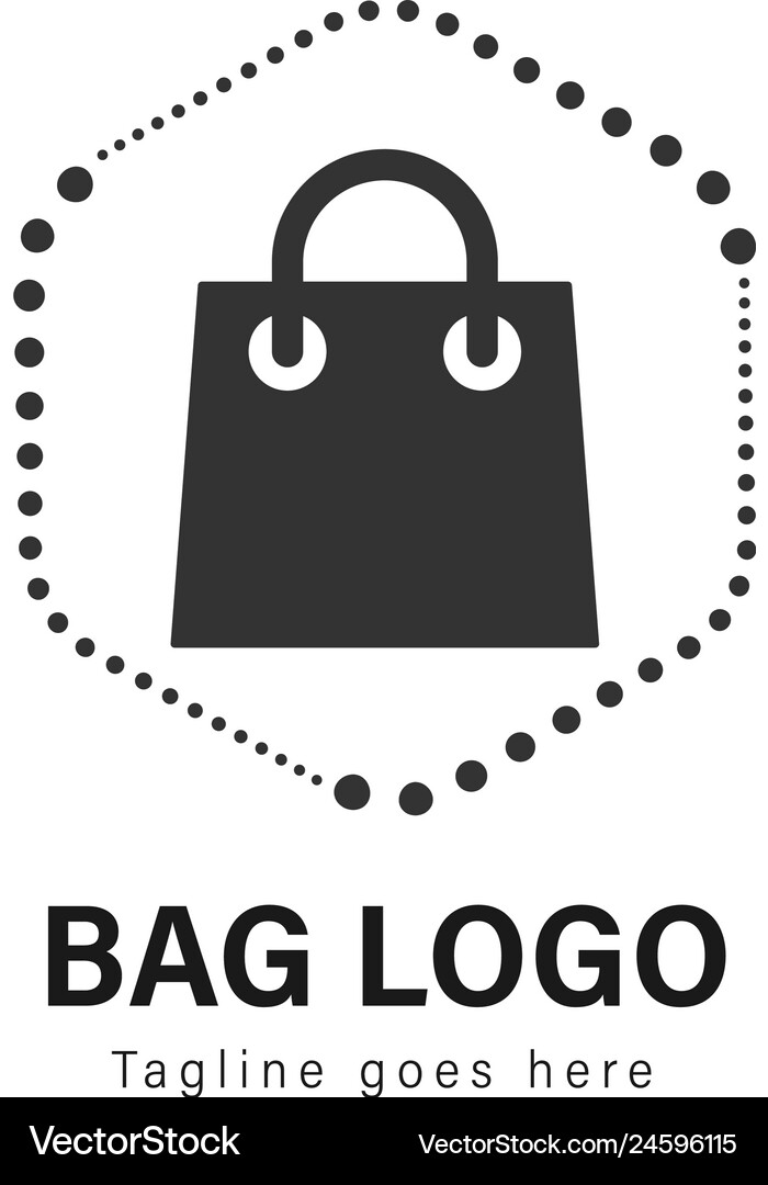 Shop logo template design logo with modern Vector Image