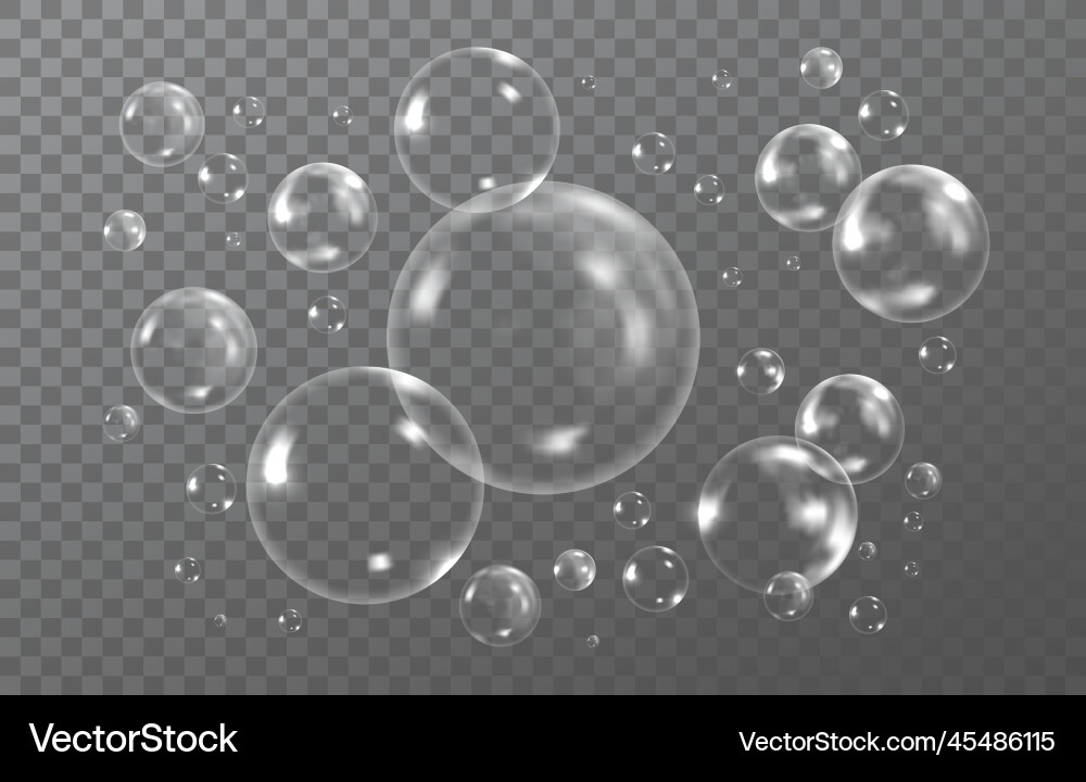 Water Bubbles Vector Transparent