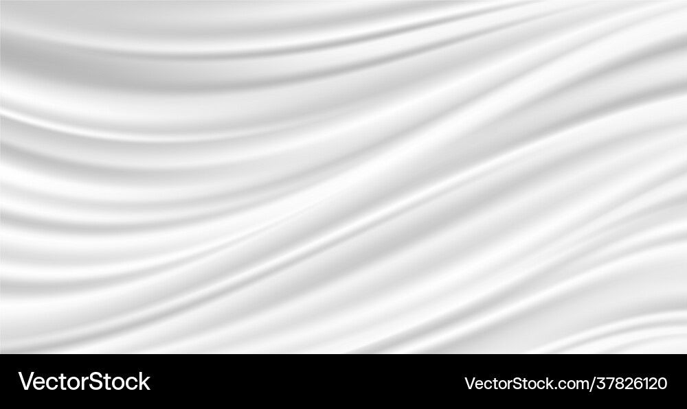 Abstrakte weiße Hintergrund wavy Linien Falten Vektorbild