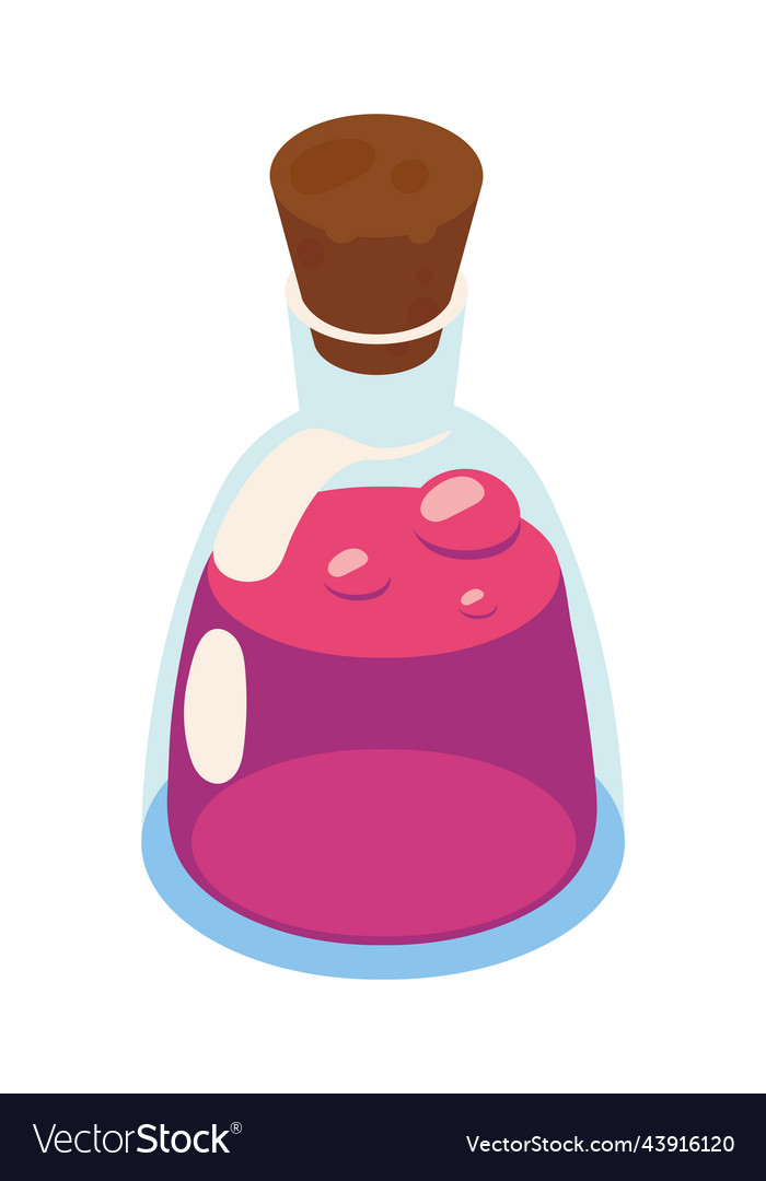 Bottle magic elixir Royalty Free Vector Image - VectorStock