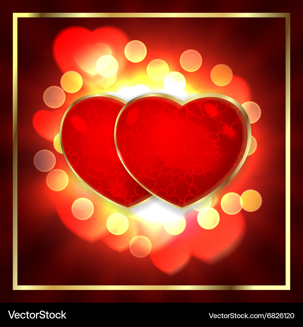 Pair valentine heart Royalty Free Vector Image