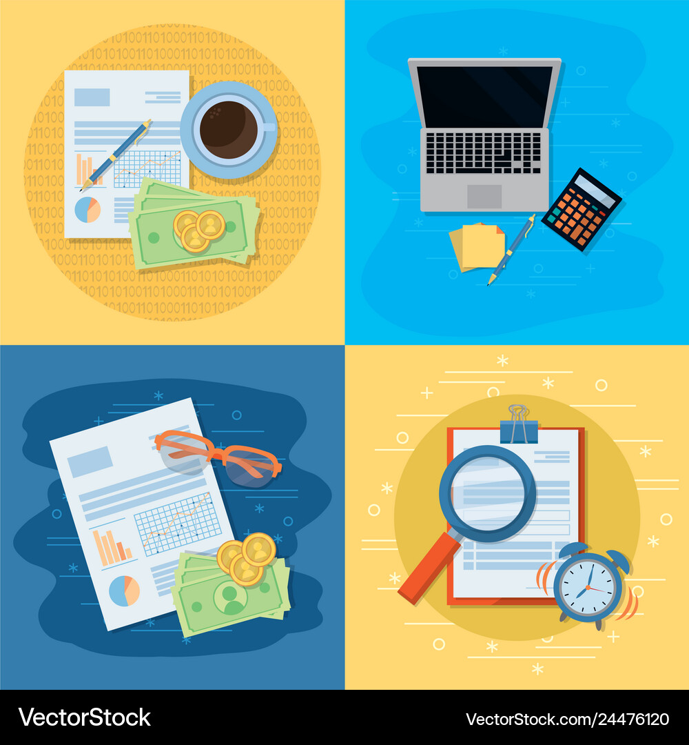 Personal finance cartoon Royalty Free Vector Image