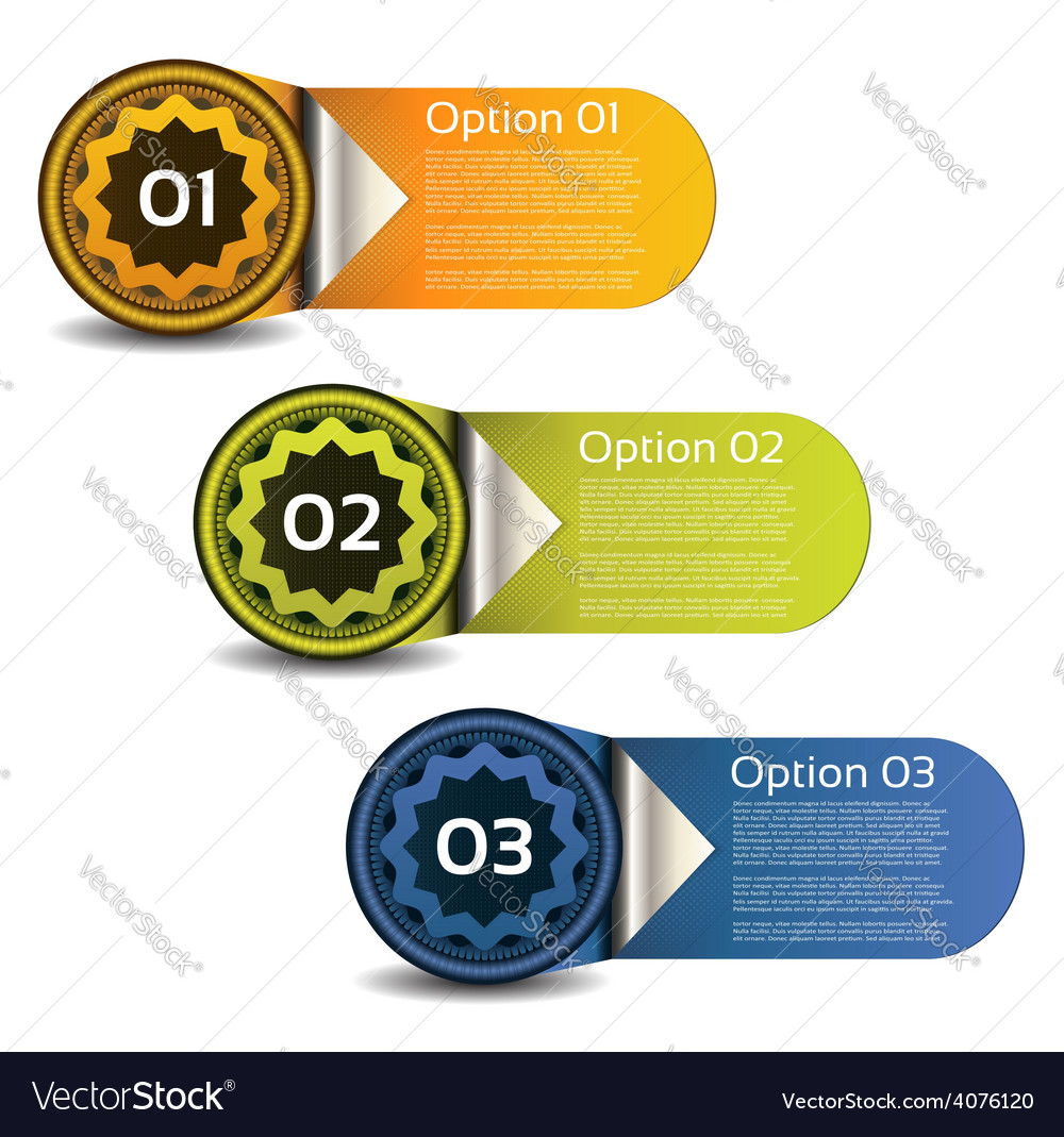 Progress background product choice or version Vector Image