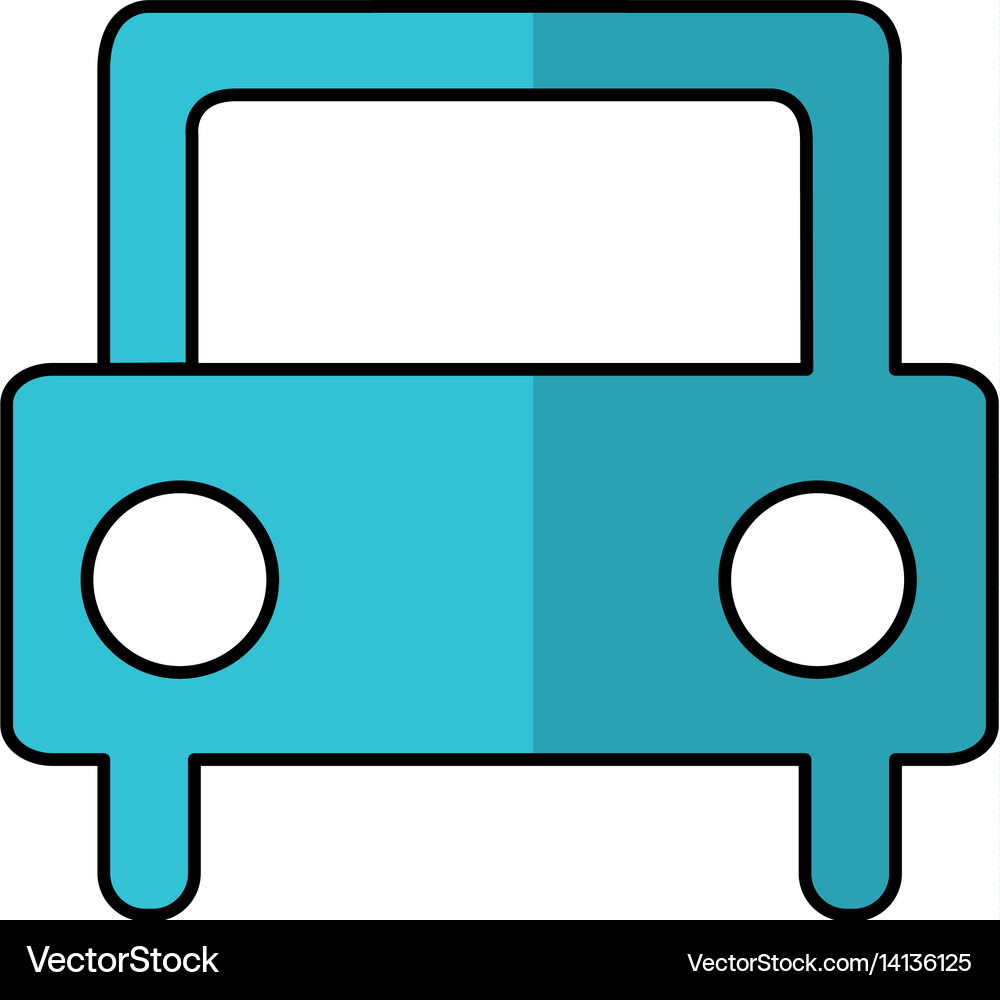 Car vehicle isolated icon Royalty Free Vector Image