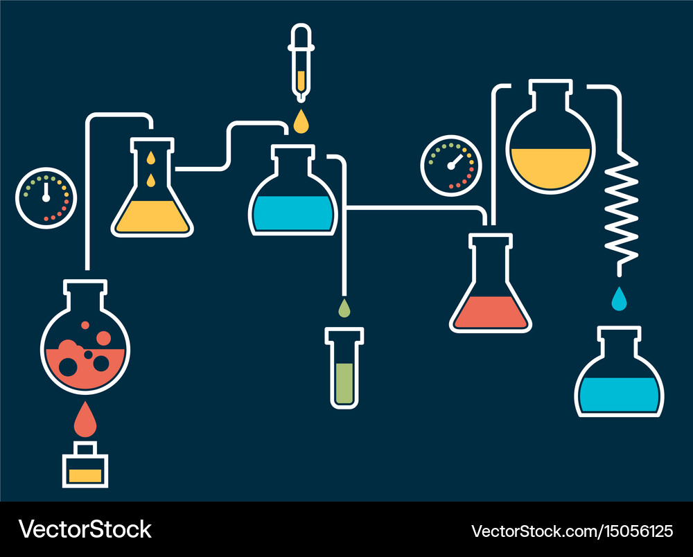 Medical laboratory infographics Royalty Free Vector Image
