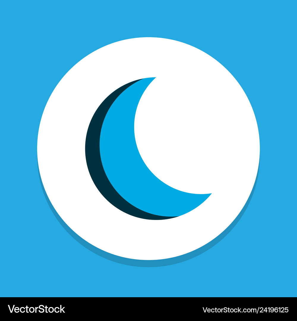 Moon icon colored symbol premium quality isolated Vector Image
