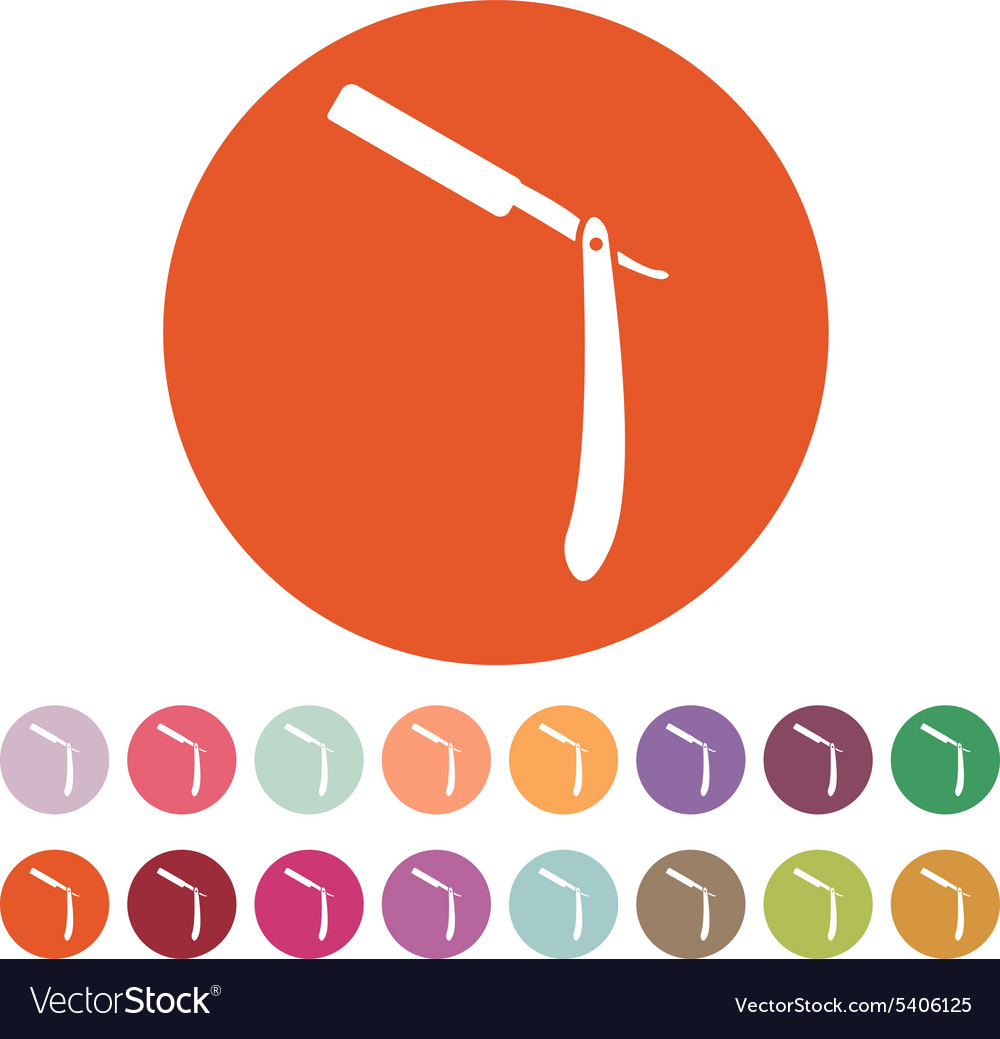 Razor icon shaver symbol flat Royalty Free Vector Image Razor icon shaver symbol flat Royalty Free Vector Image
