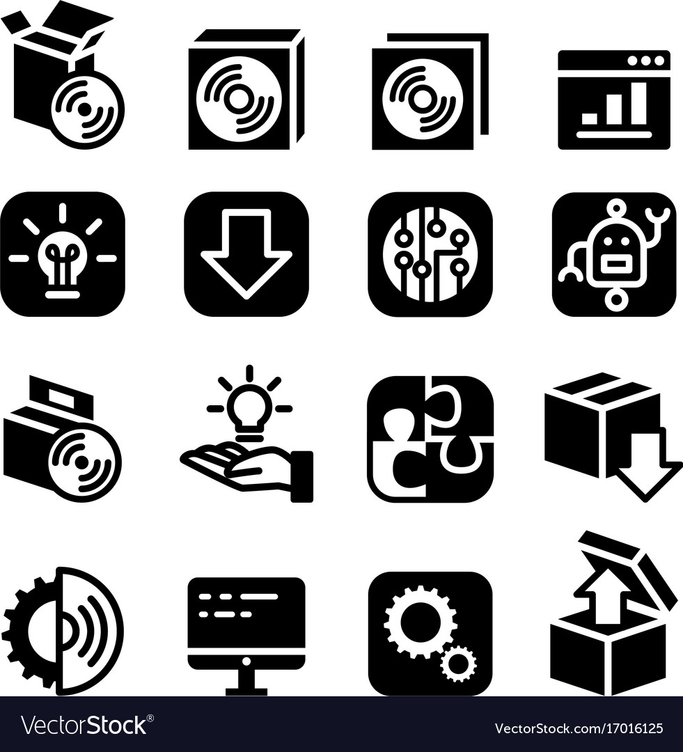 Setup configuration setting plug-in Royalty Free Vector