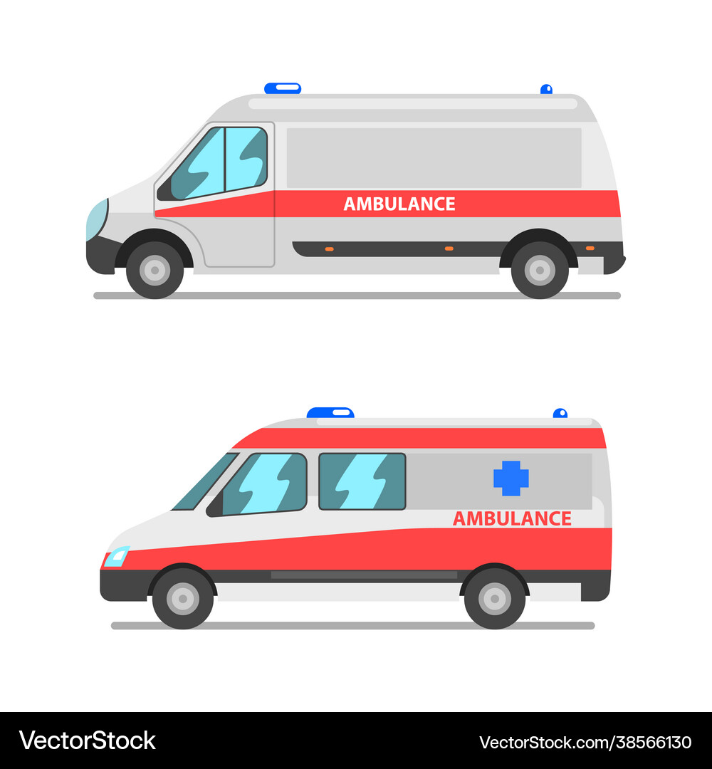 Ambulance as medically equipped vehicle Royalty Free Vector