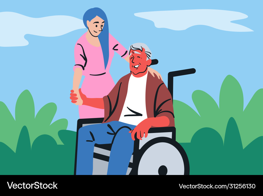 Care support volunteering medicine concept Vector Image