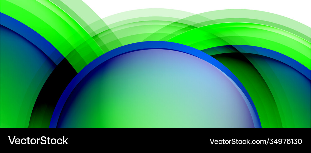 Circles and bubbles abstract background fluid Vector Image