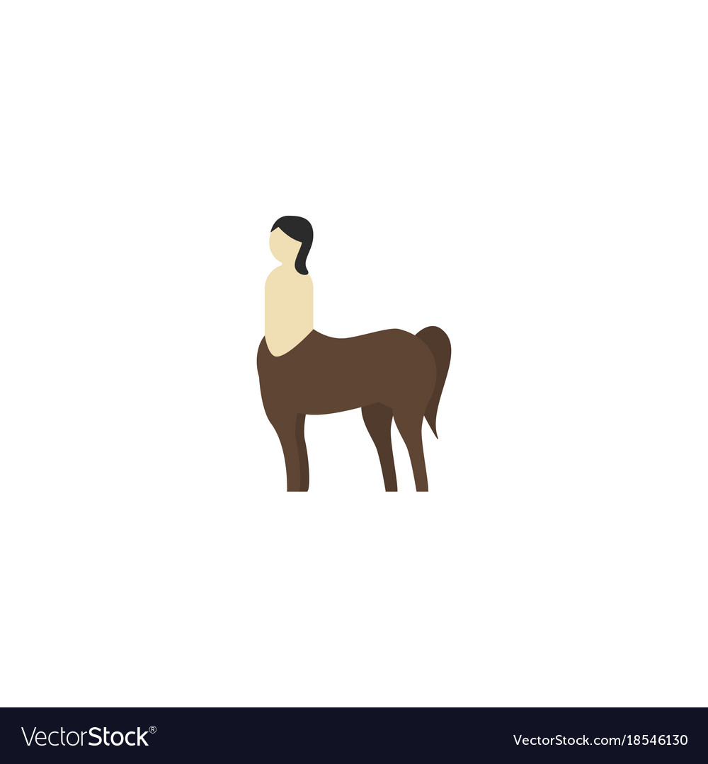 Flat icon centaur element Royalty Free Vector Image