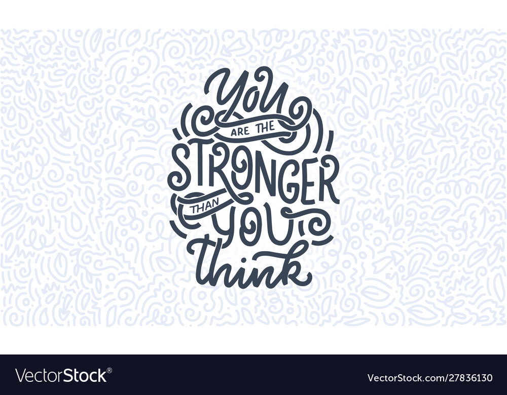 Inspirational Quote Hand Drawn Vintage Royalty Free Vector