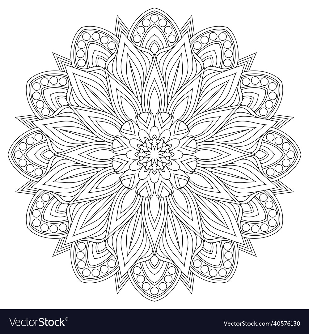 Mandala Royalty Free Vector Image - VectorStock