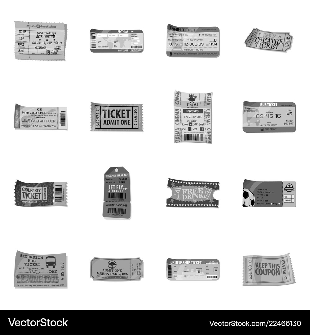 Ticket and admission symbol Royalty Free Vector Image