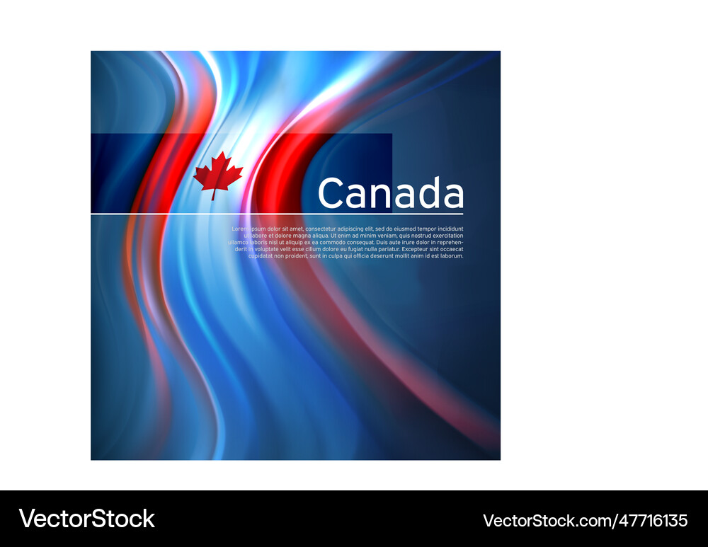 Canada abstract flag background canadian flag sky Vector Image