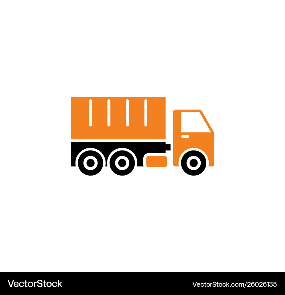 Heavy vehicle related icon on background Vector Image