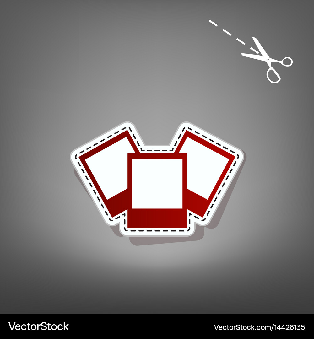 Photo sign red icon Royalty Free Vector Image - VectorStock
