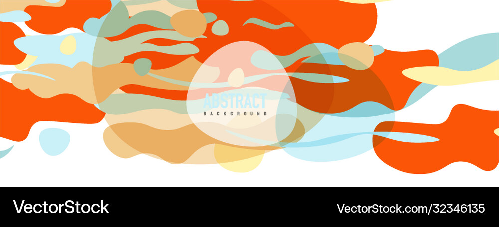 Trendy liquid style shapes abstract design Vector Image