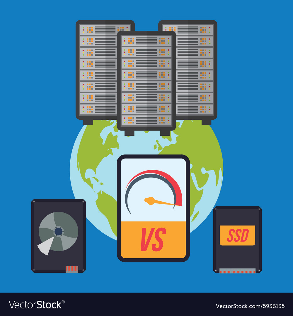 Web Hosting Design Royalty Free Vector Image Vectorstock