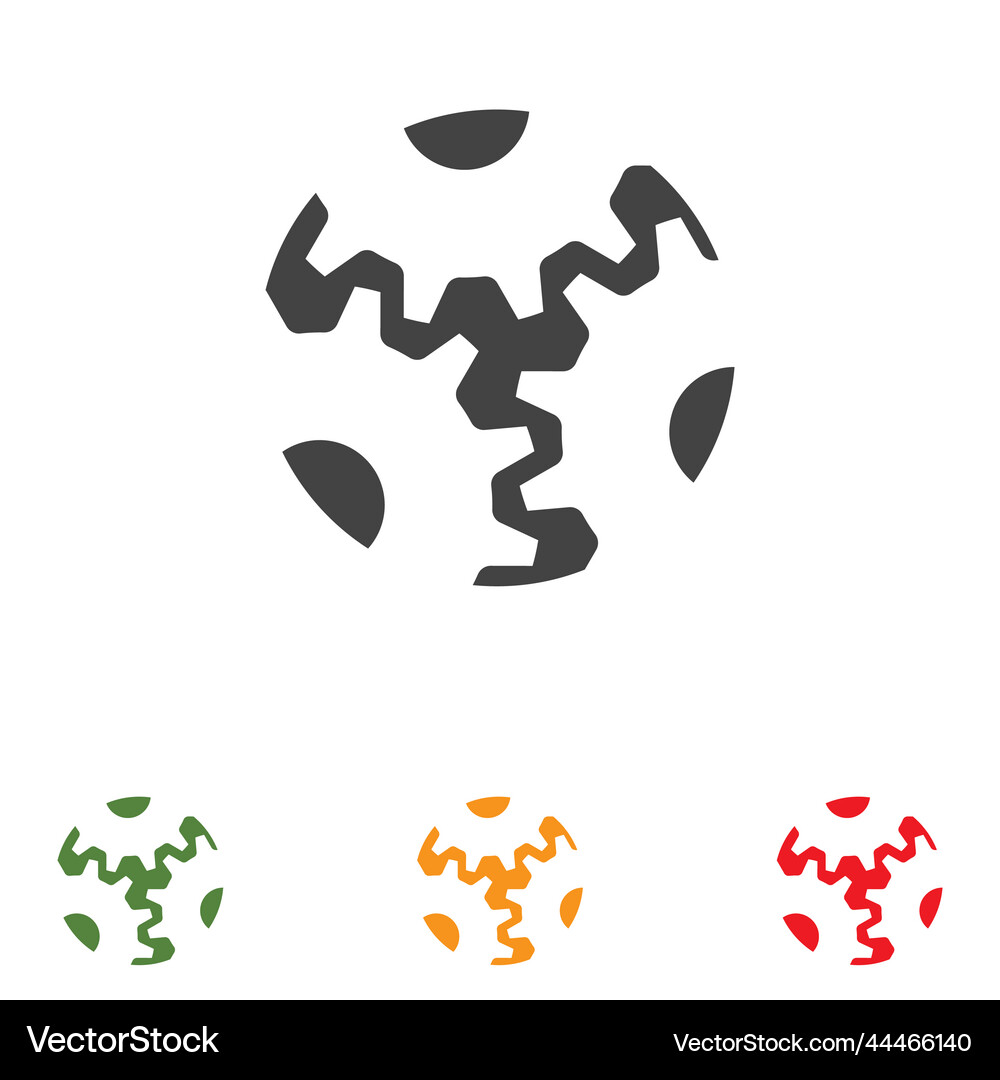 Gear icon set clockwork sign collection mechanics Vector Image