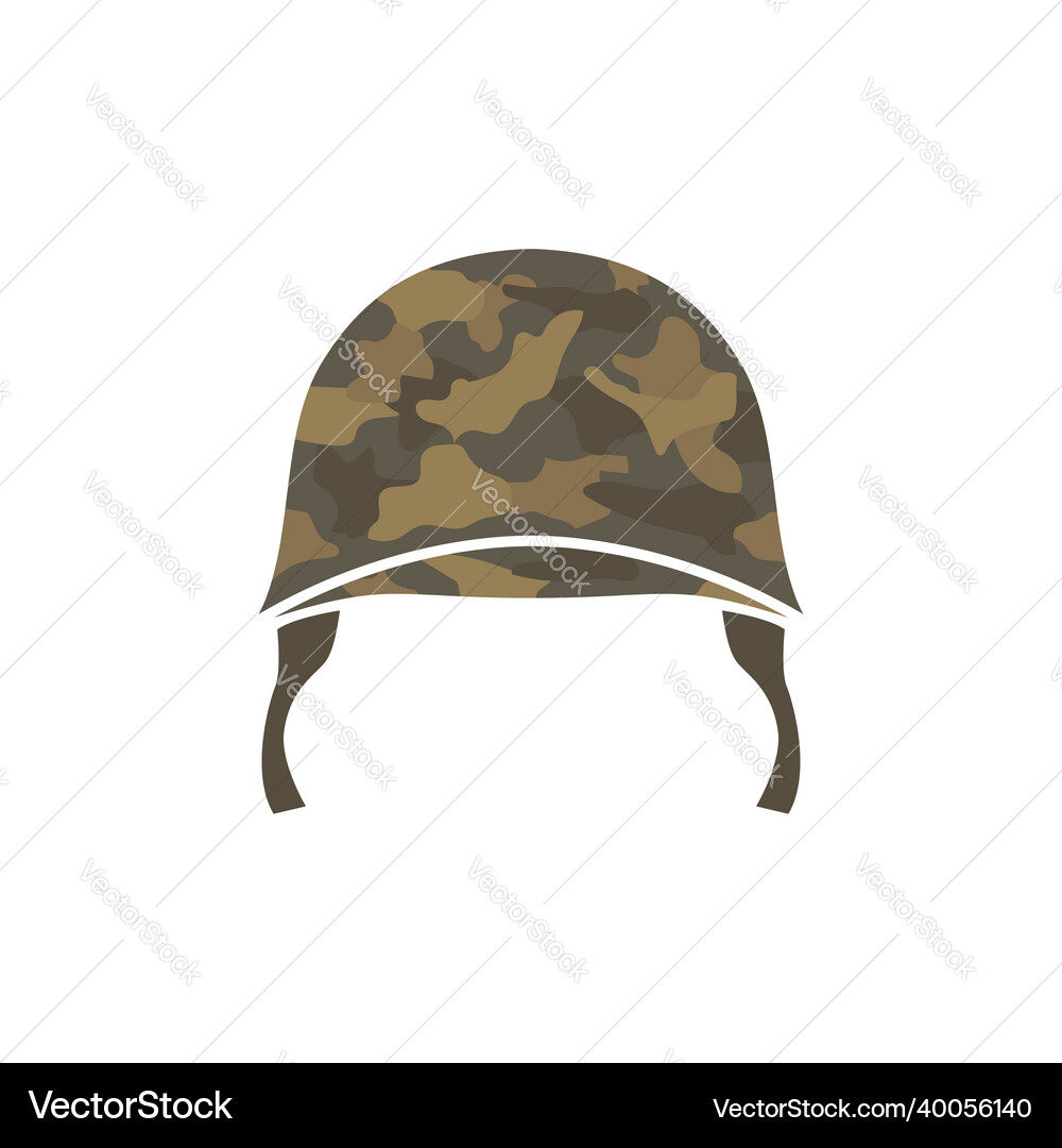 Military helmet or army hat Royalty Free Vector Image
