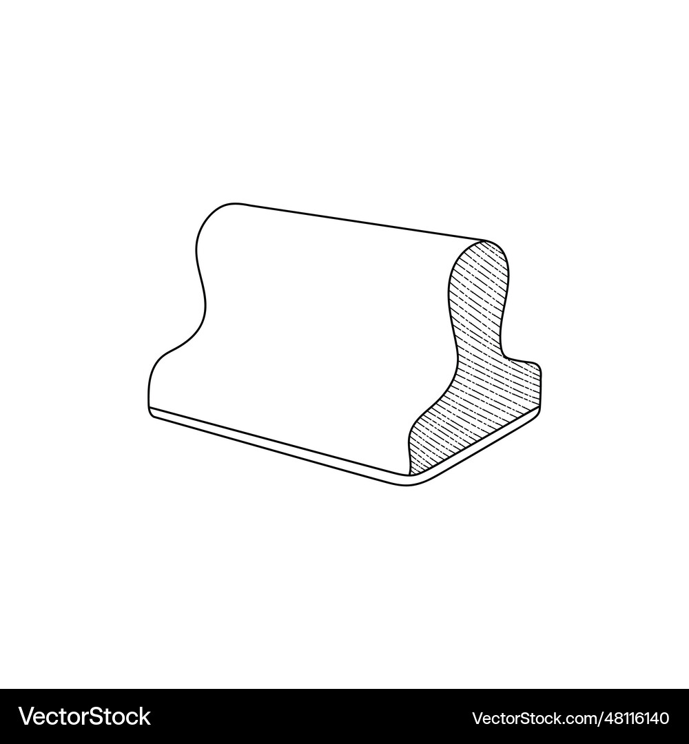 Stamp line art minimalist design template Vector Image