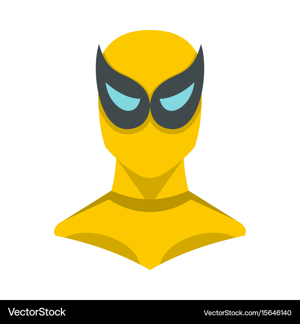 Superhero in flat cartoon style Royalty Free Vector Image