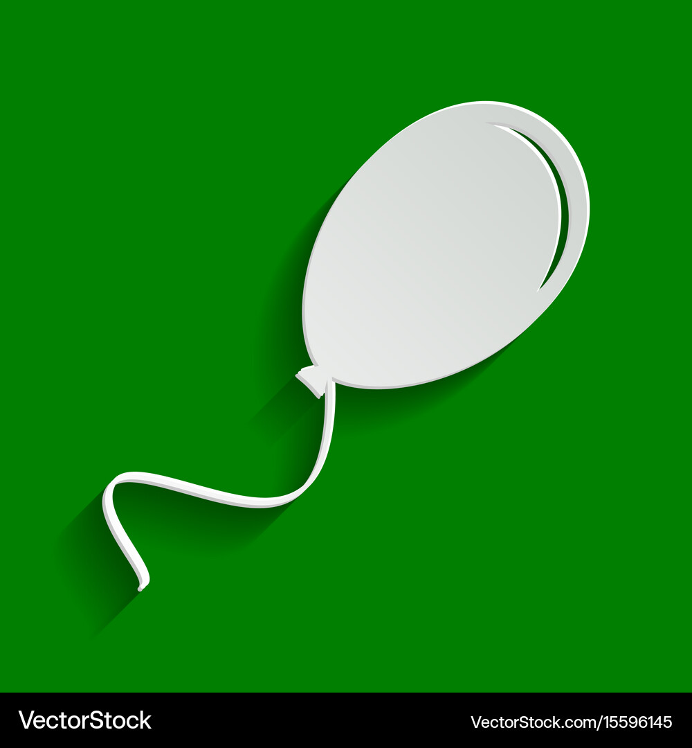 Balloon sign paper whitish Royalty Free Vector Image