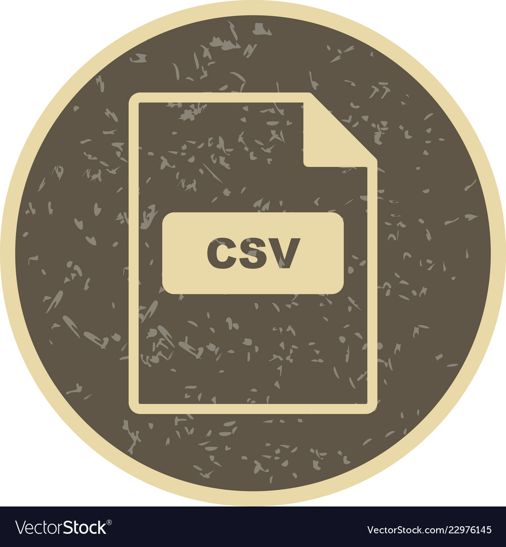 Csv icon Royalty Free Vector Image - VectorStock