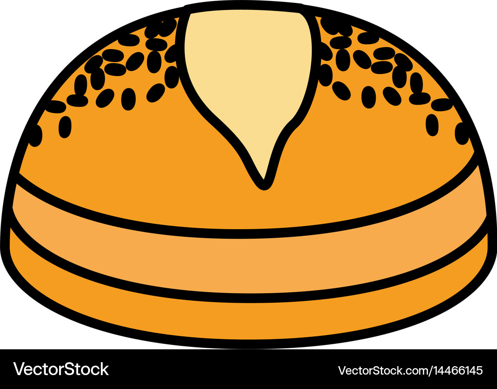 Delicious fresh bakery bread food Royalty Free Vector Image